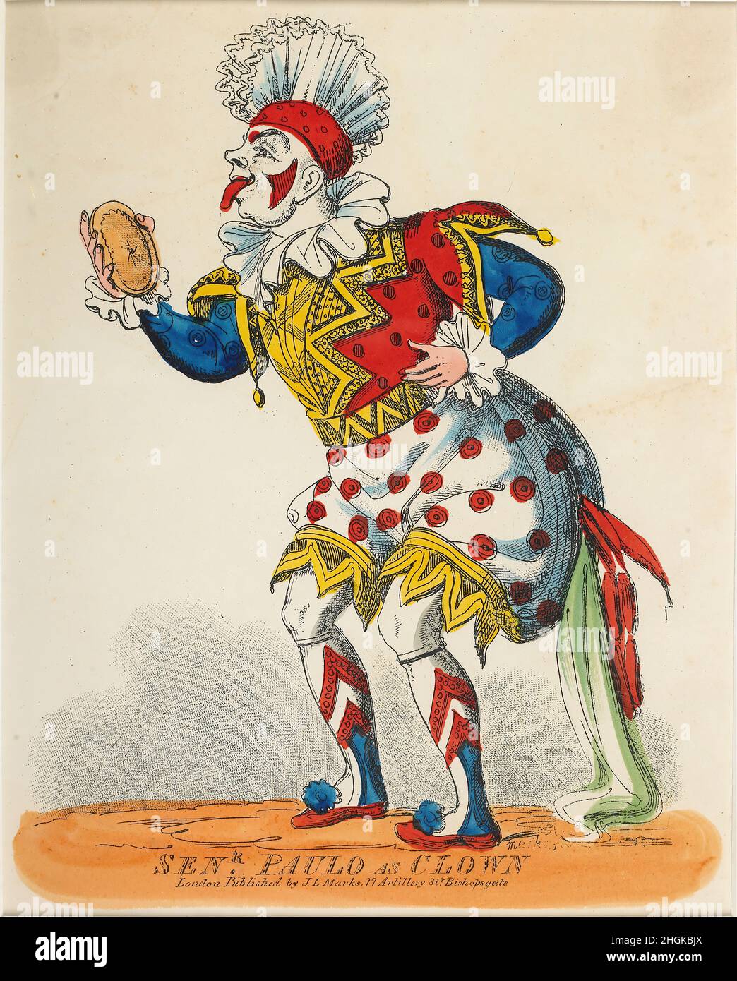 J l theatrical portrait senr paulo as clown hi-res stock photography ...