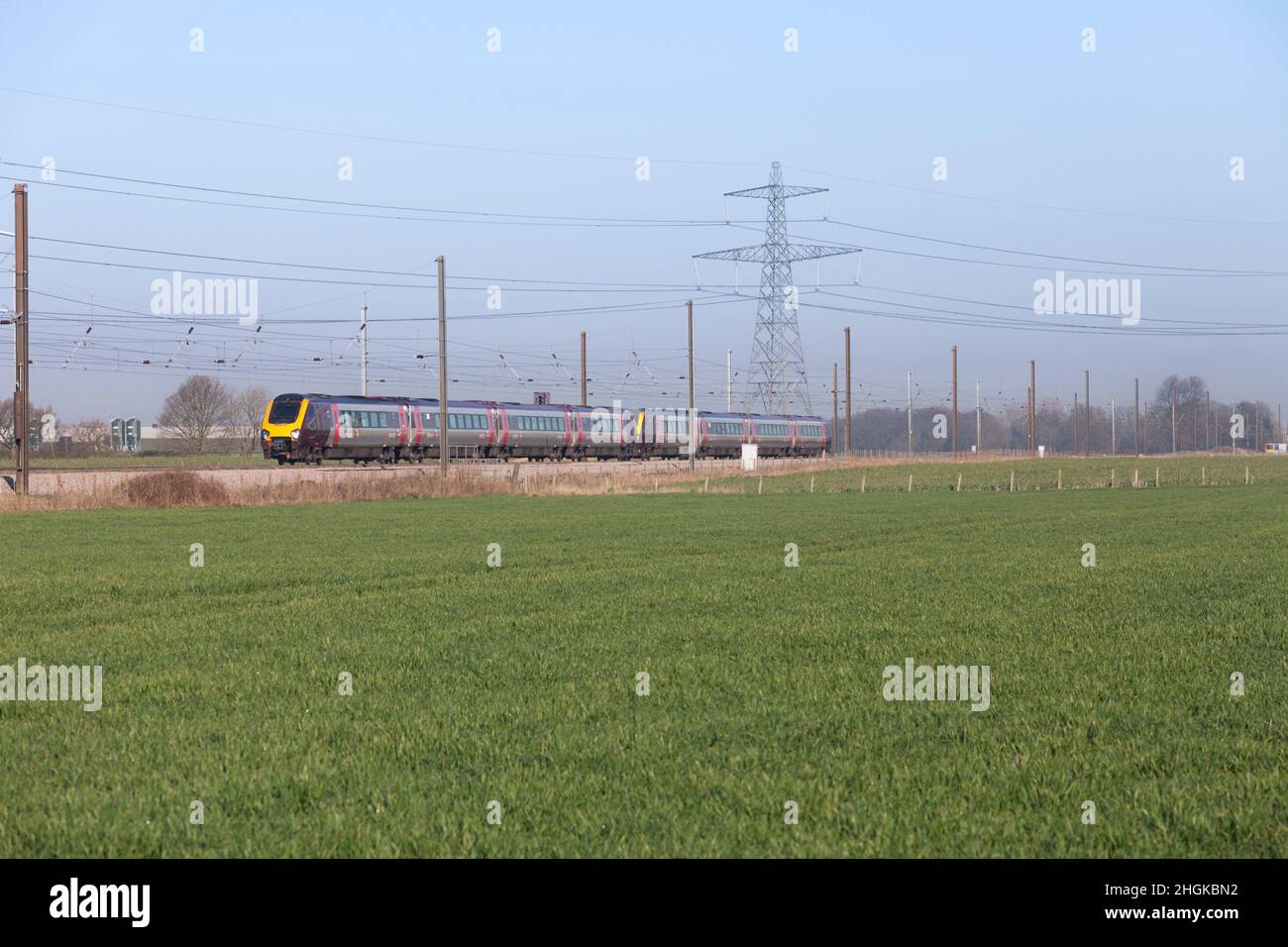 2 Arriva Crosscountry Trains diesel class 220 Bombardier voyager train ...