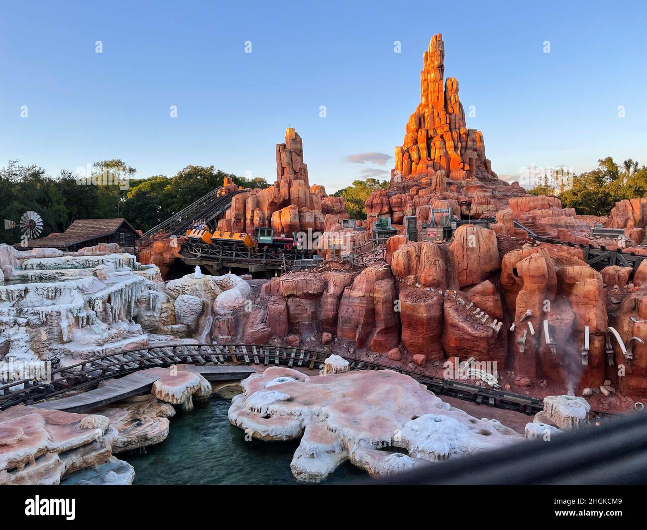 Orlando, FL USA - December 28, 2019: The Big Thnder Mountain Railroad ...