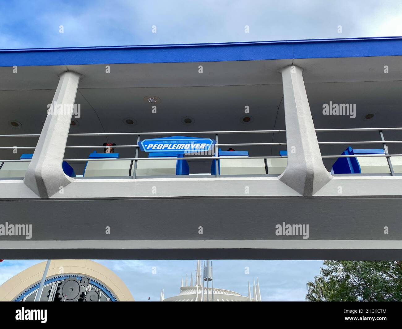 Orlando, FL USA -December 28, 2019: The Peoplemover ride in Walt Disney ...