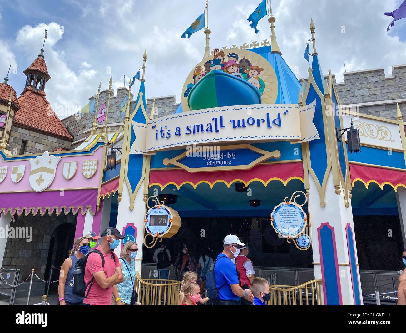 Orlando, FL USA -July 25, 2020: The entrance to the Its a Small World ...