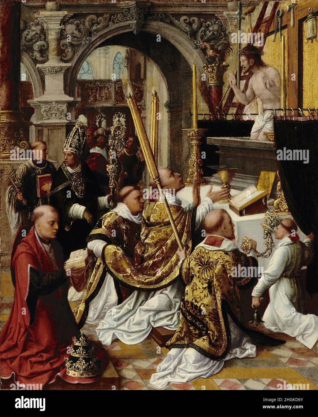 The Mass of Saint Gregory the Great - 1510 50 - oil on wood 36,2 x 29,2 ...