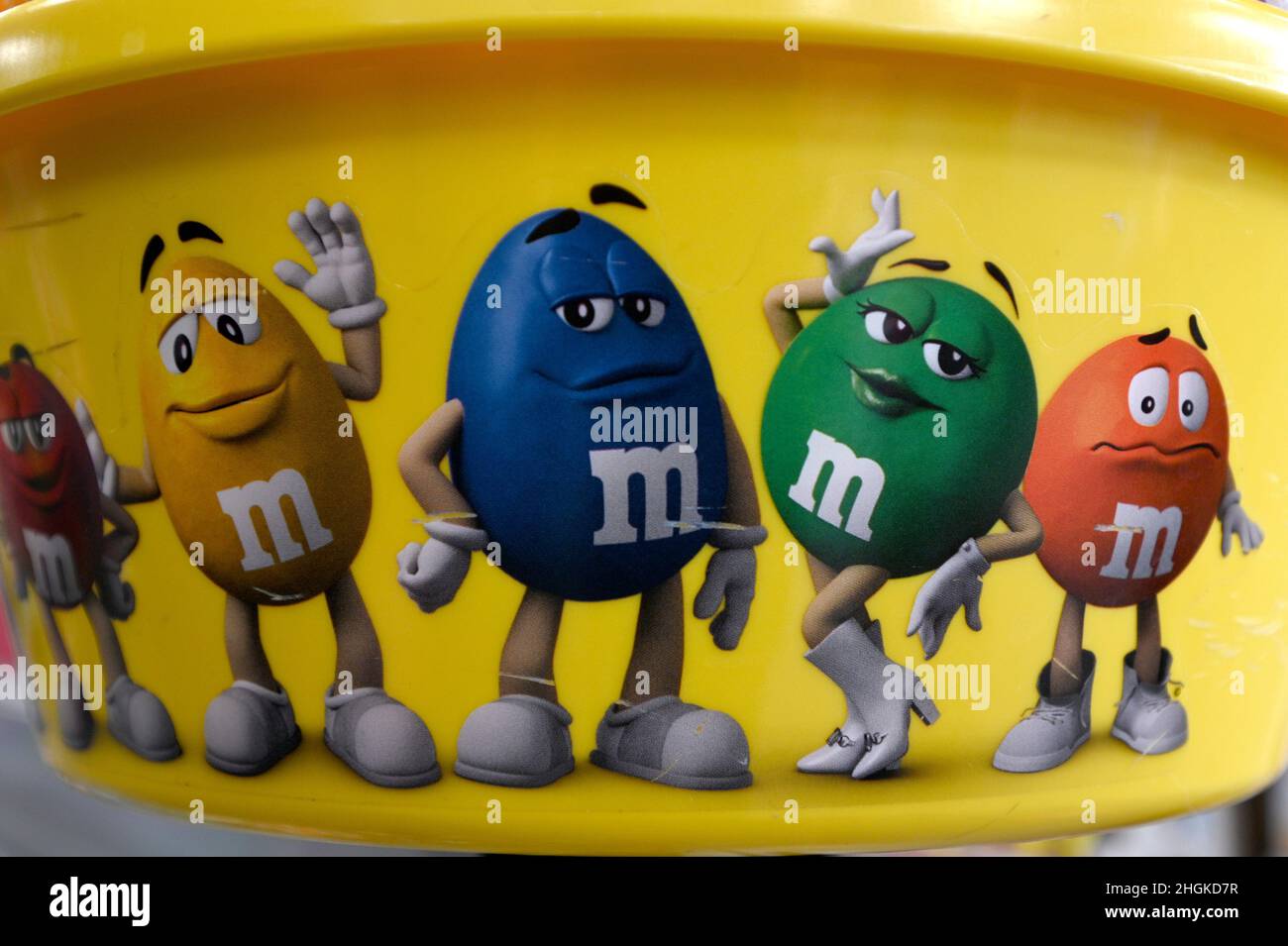 View of the M&M’s anthropomorphized candy characters that have gotten a ...
