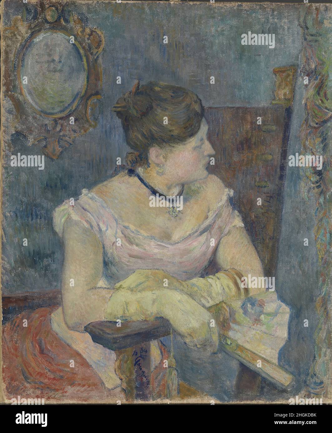 Madame Mette Gauguin in Evening Dress - 1884 - oil on canvas 65 x 54 cm ...