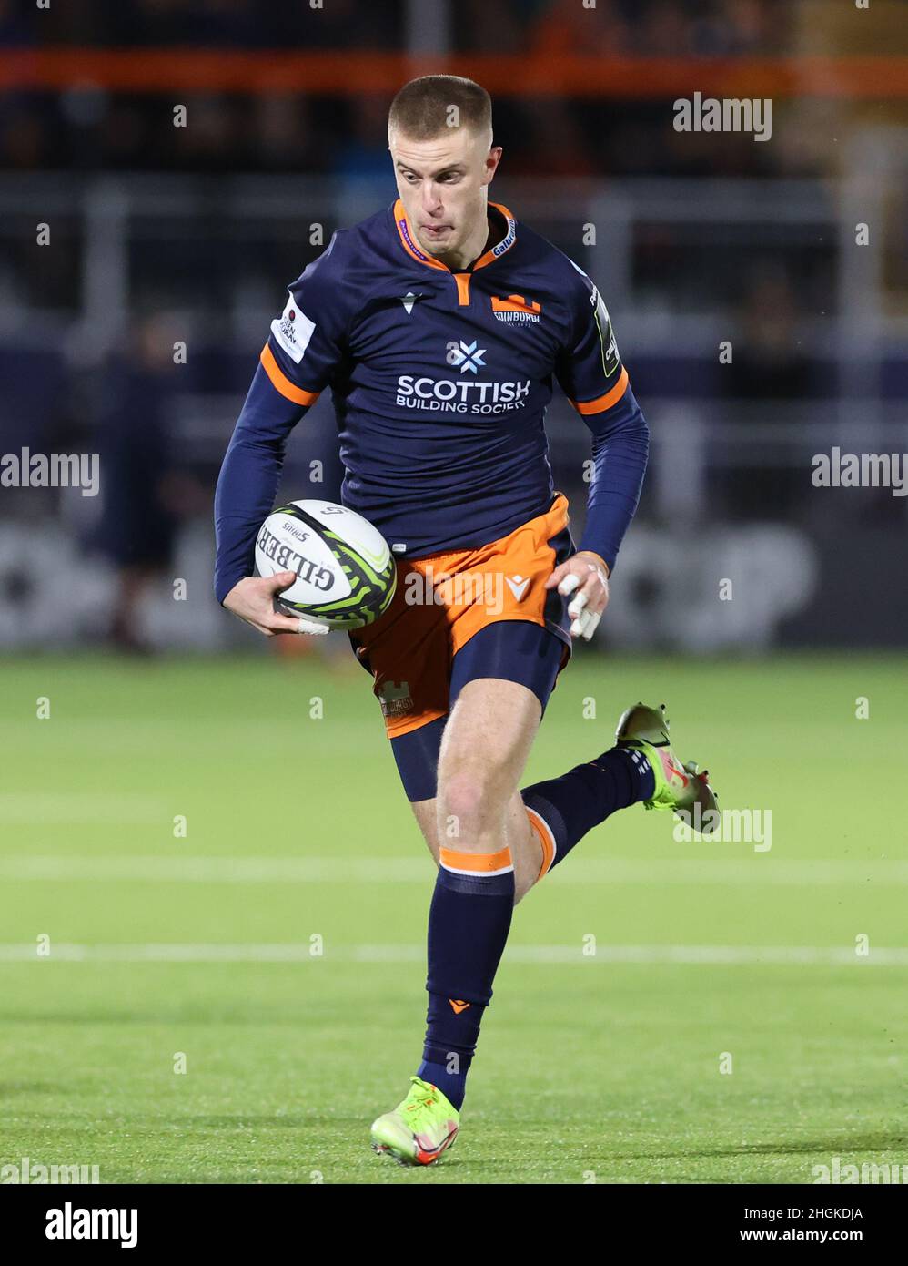 Edinburgh's Freddie Owsley during the EPCR Challenge Cup, Pool C match ...