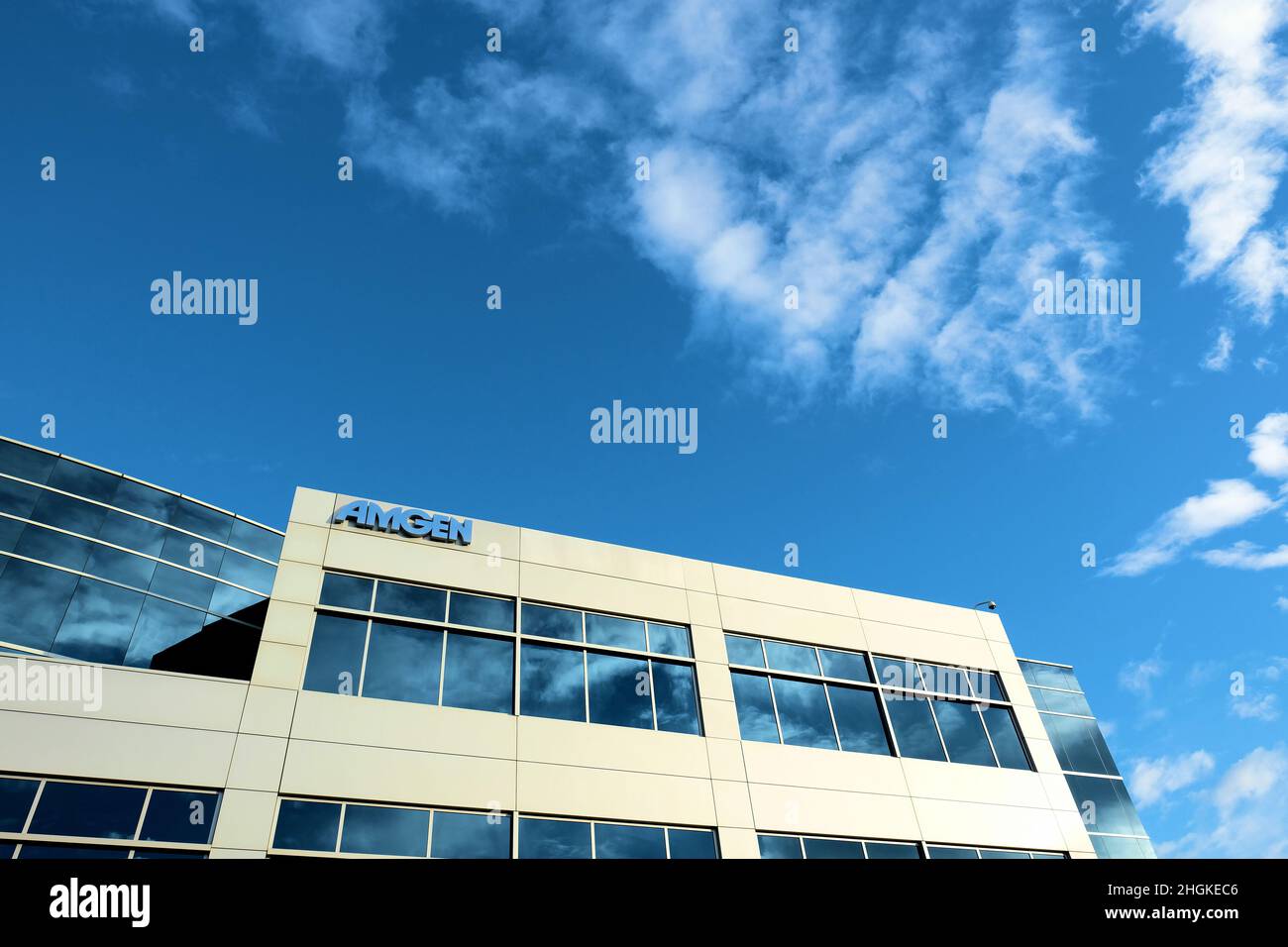 Exterior of Amgen South San Francisco, California, USA ...