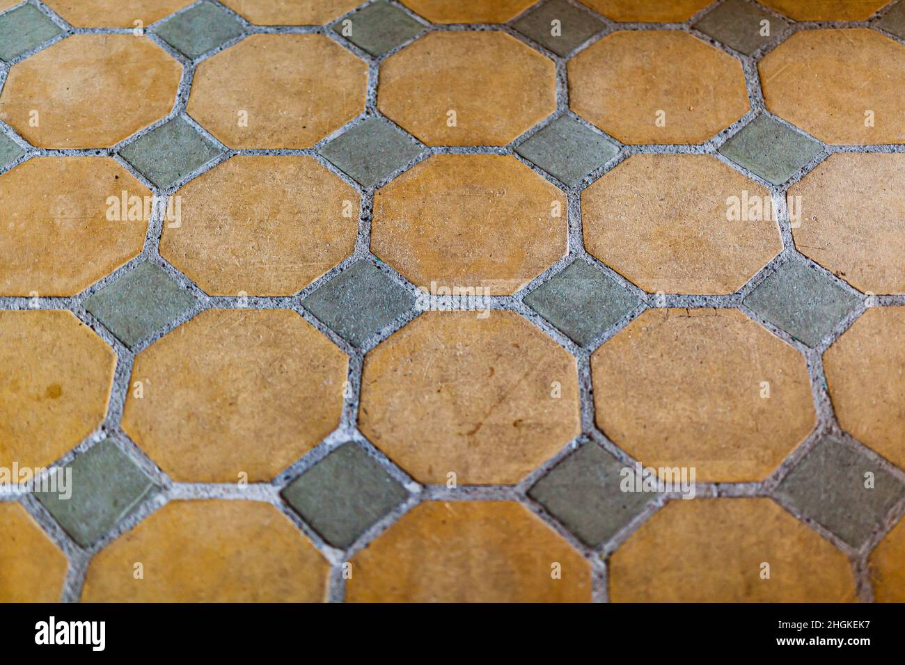 Antique Stone Tile Floor Pattern Stock Photo - Alamy