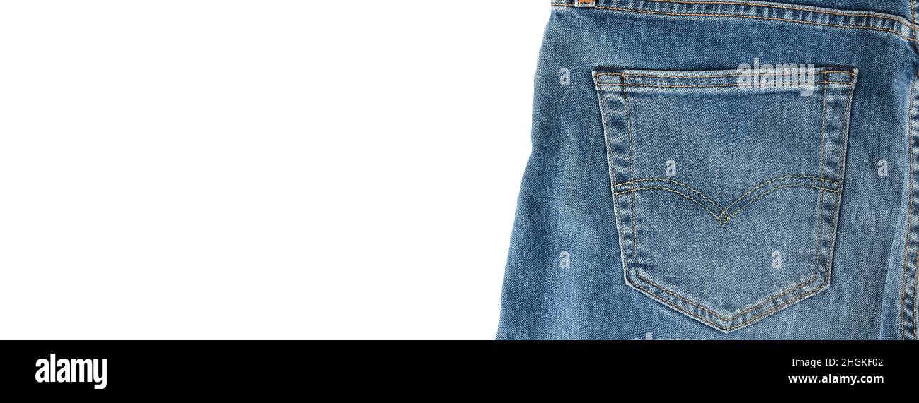 Blue Jeans Back Pockets. Levis Modern Urban Lifestyle Denim Clothing ...