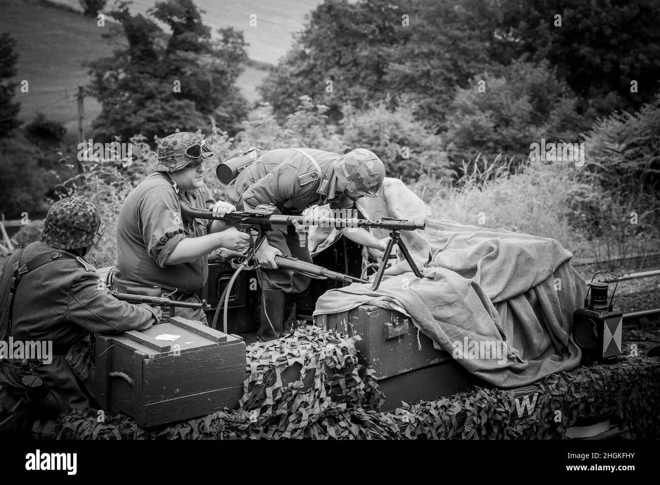 1940s reenactment event, WW2, war games, UK Stock Photo - Alamy