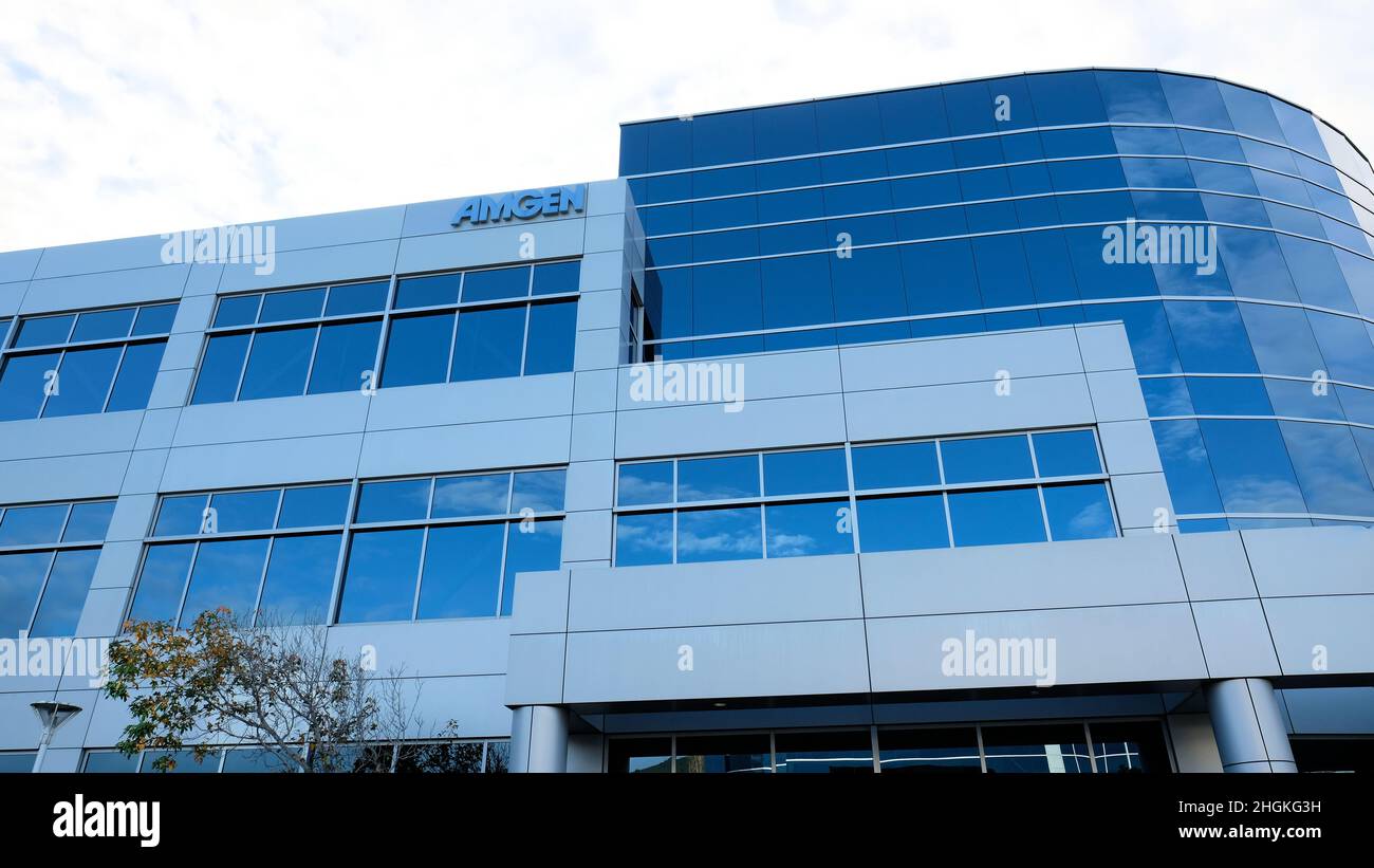 Exterior of Amgen South San Francisco, California, USA ...