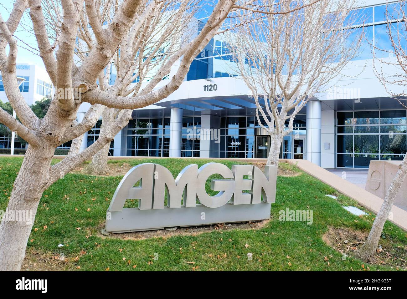 Exterior of Amgen South San Francisco, California, USA ...