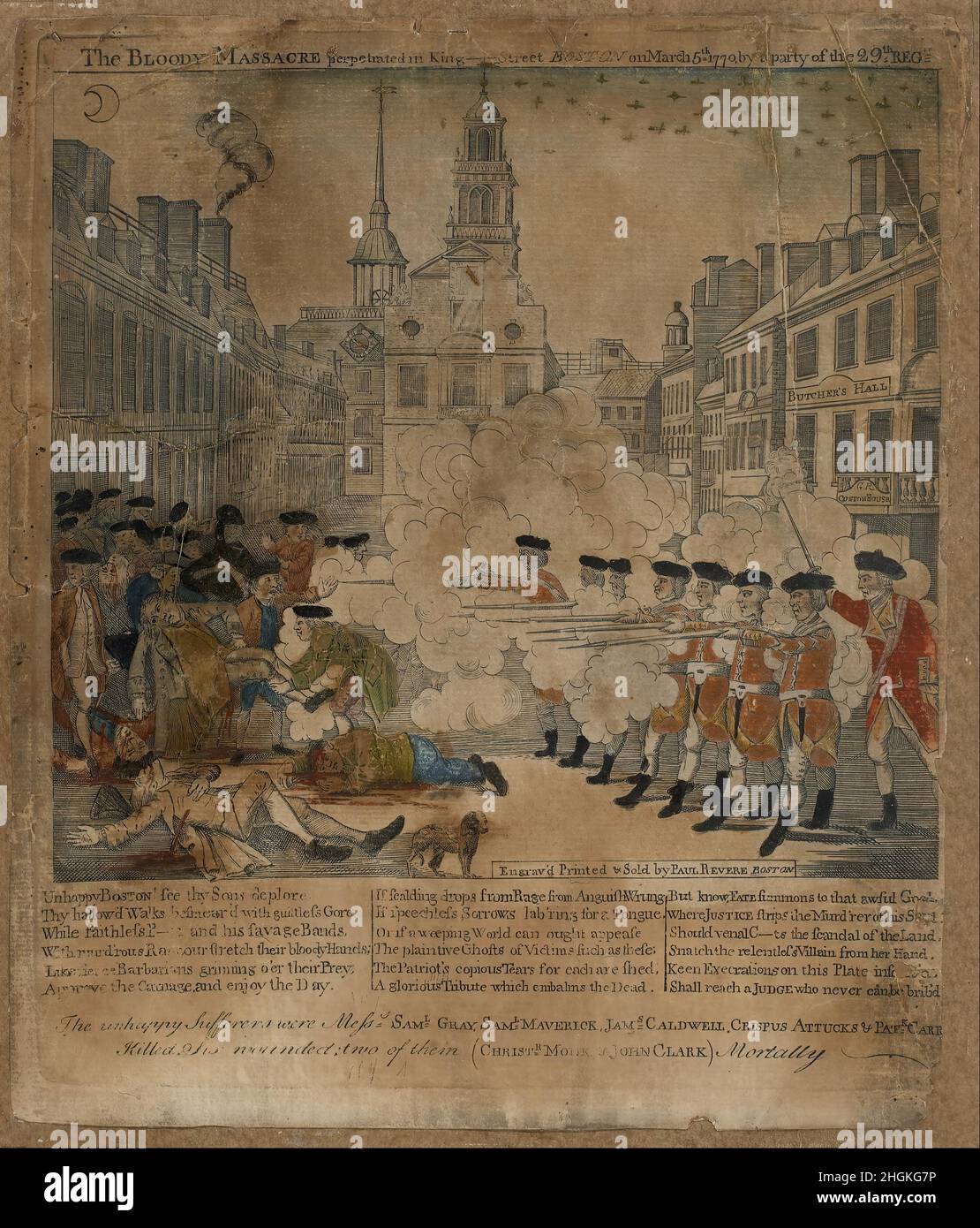 Boston Massacre Paul Revere
