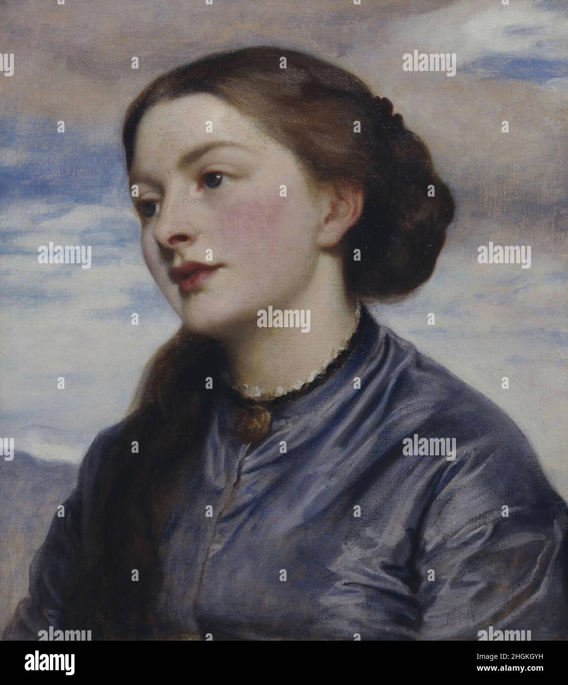 Mrs John Hanson Walker - 1867 - oil on canvas 46,4 x 41,3 cm - Leighton ...