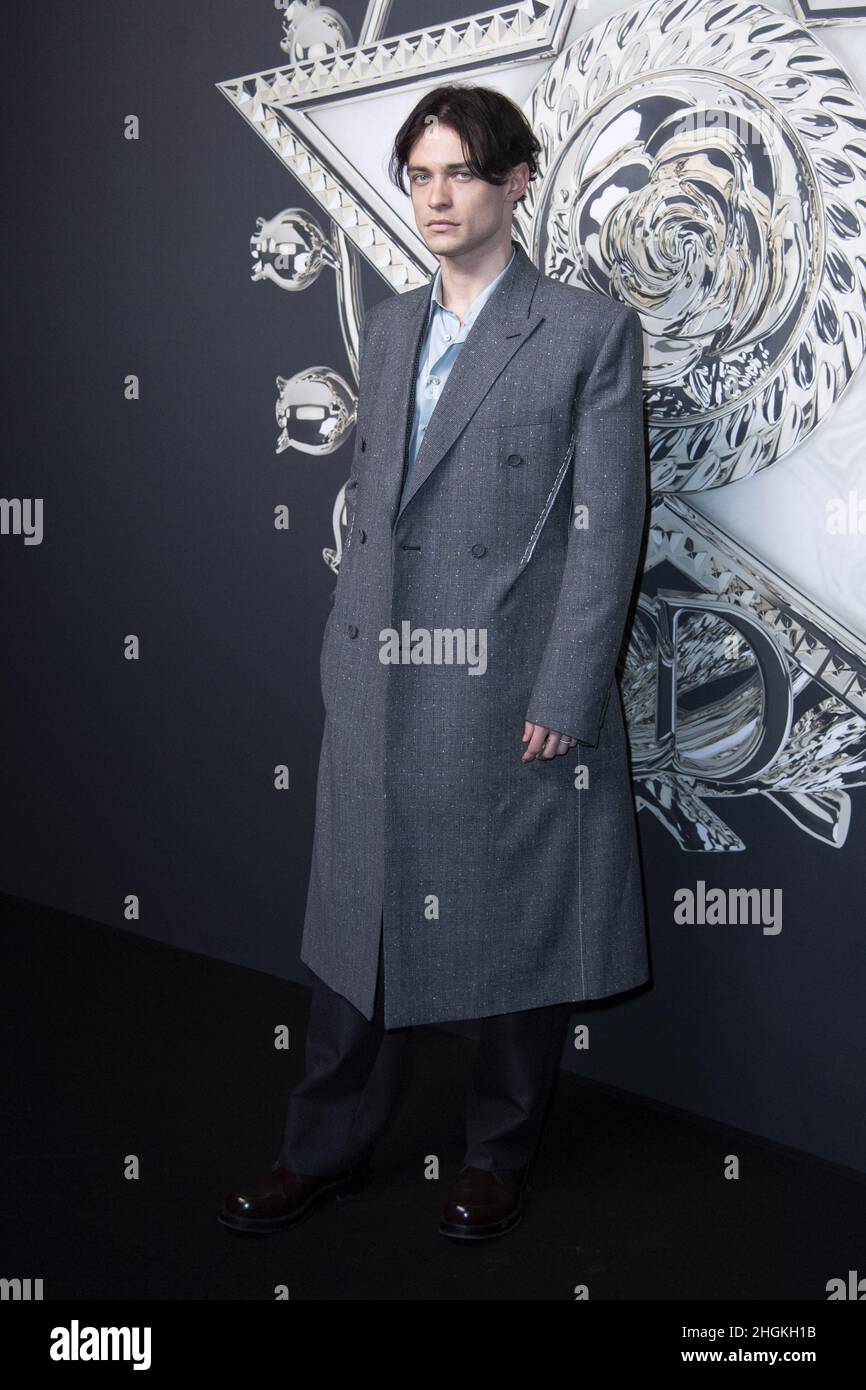 Paris, France. 21st Jan, 2022. Thomas Doherty attending the Dior Homme ...