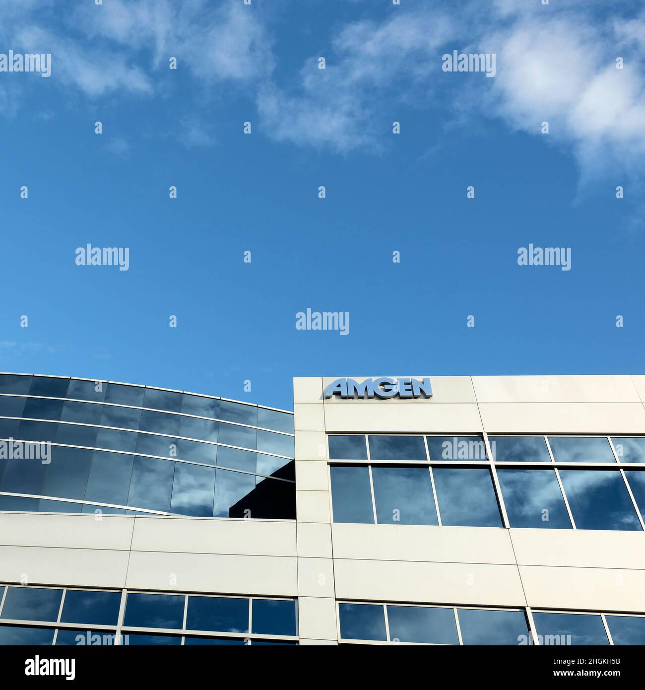 Exterior of Amgen South San Francisco, California, USA ...