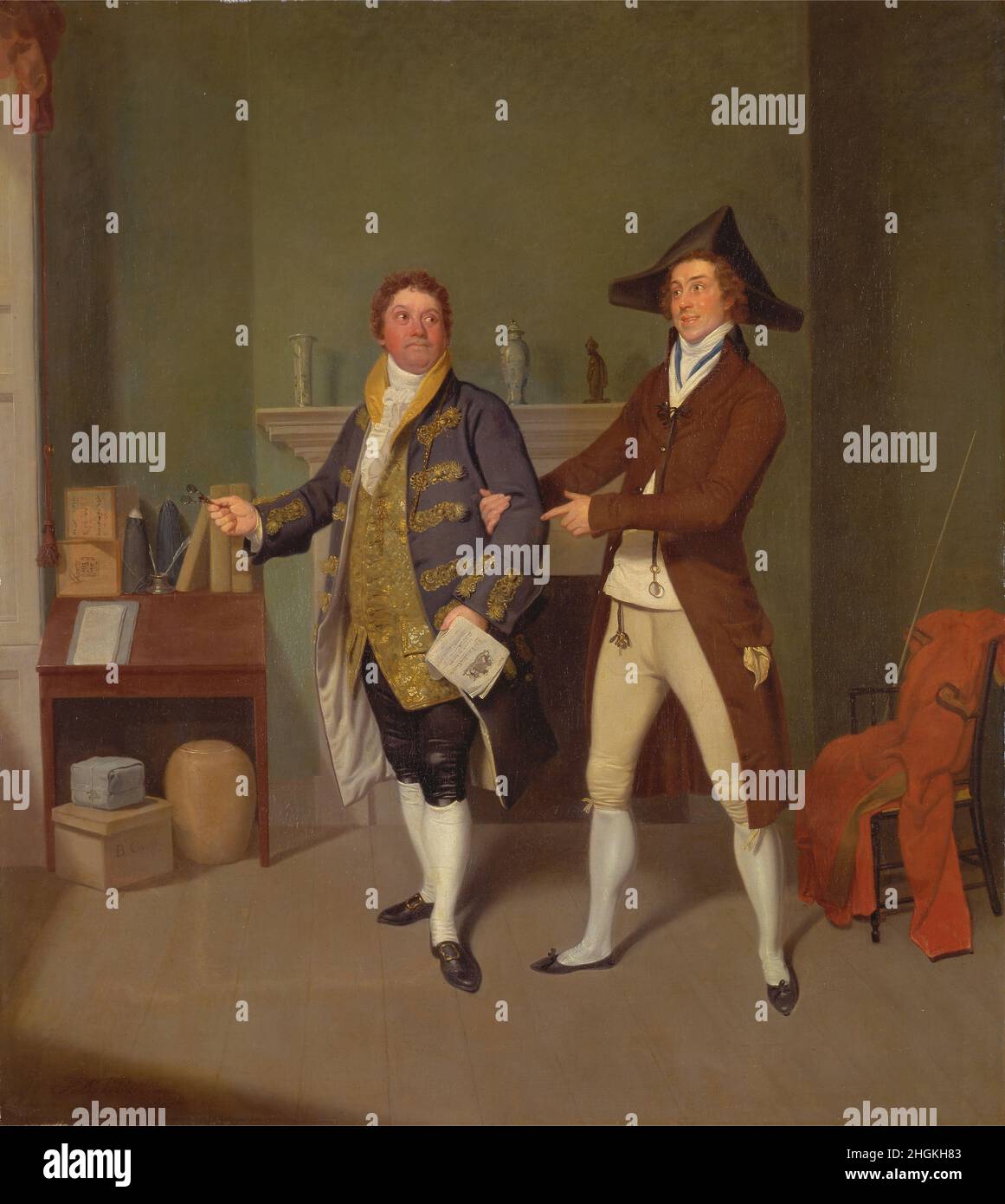 Samuel de Wilde - John Quick and John Fawcett in Thomas Moreton's The ...