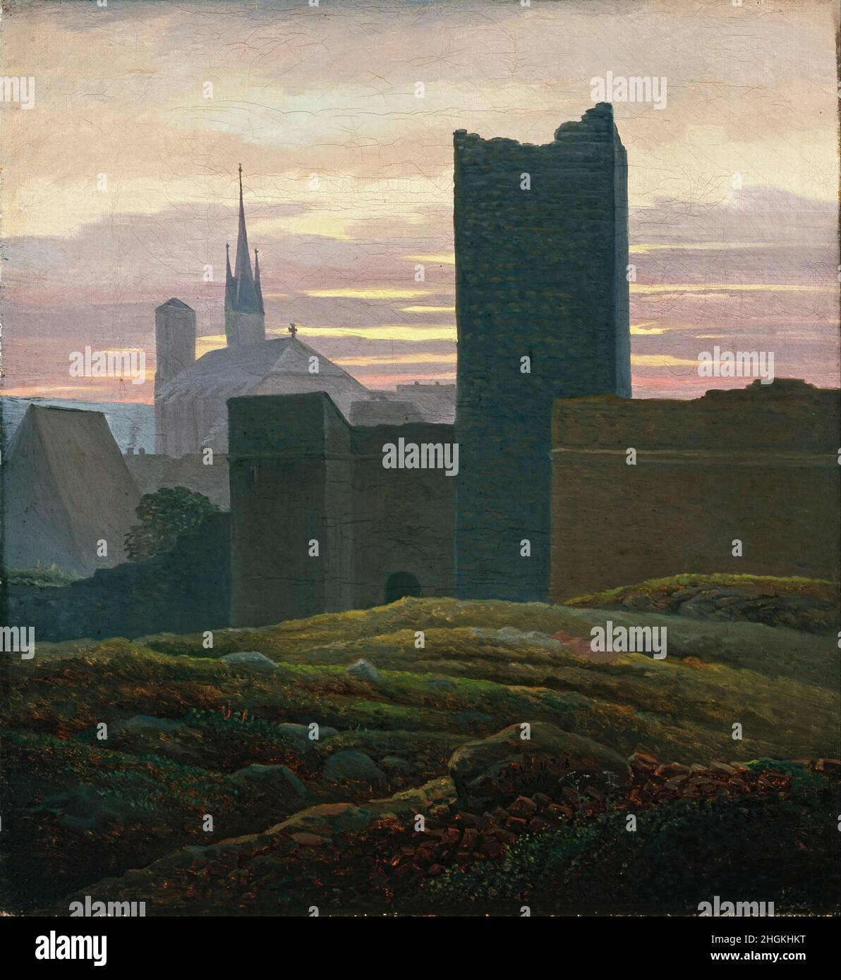 Carl Gustav Carus - The Imperial Castle Stock Photo - Alamy