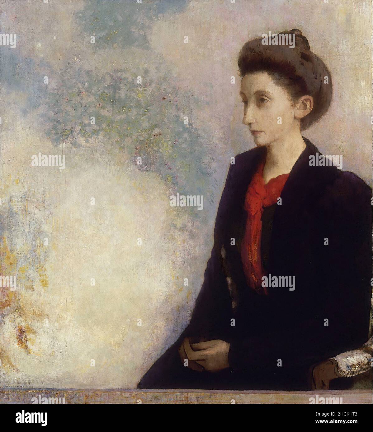 Odilon Redon - Baroness Robert de Domecy Stock Photo - Alamy