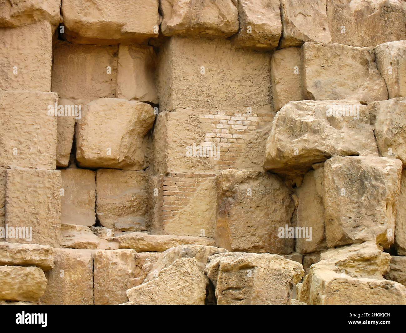The iconic Pyramids at Giza just outside Cairo in Egypt Stock Photo - Alamy