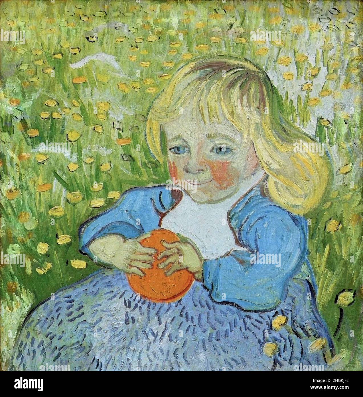 Van Gogh Vincent - Private Collection - Child with Orange - 1890 - Oil ...