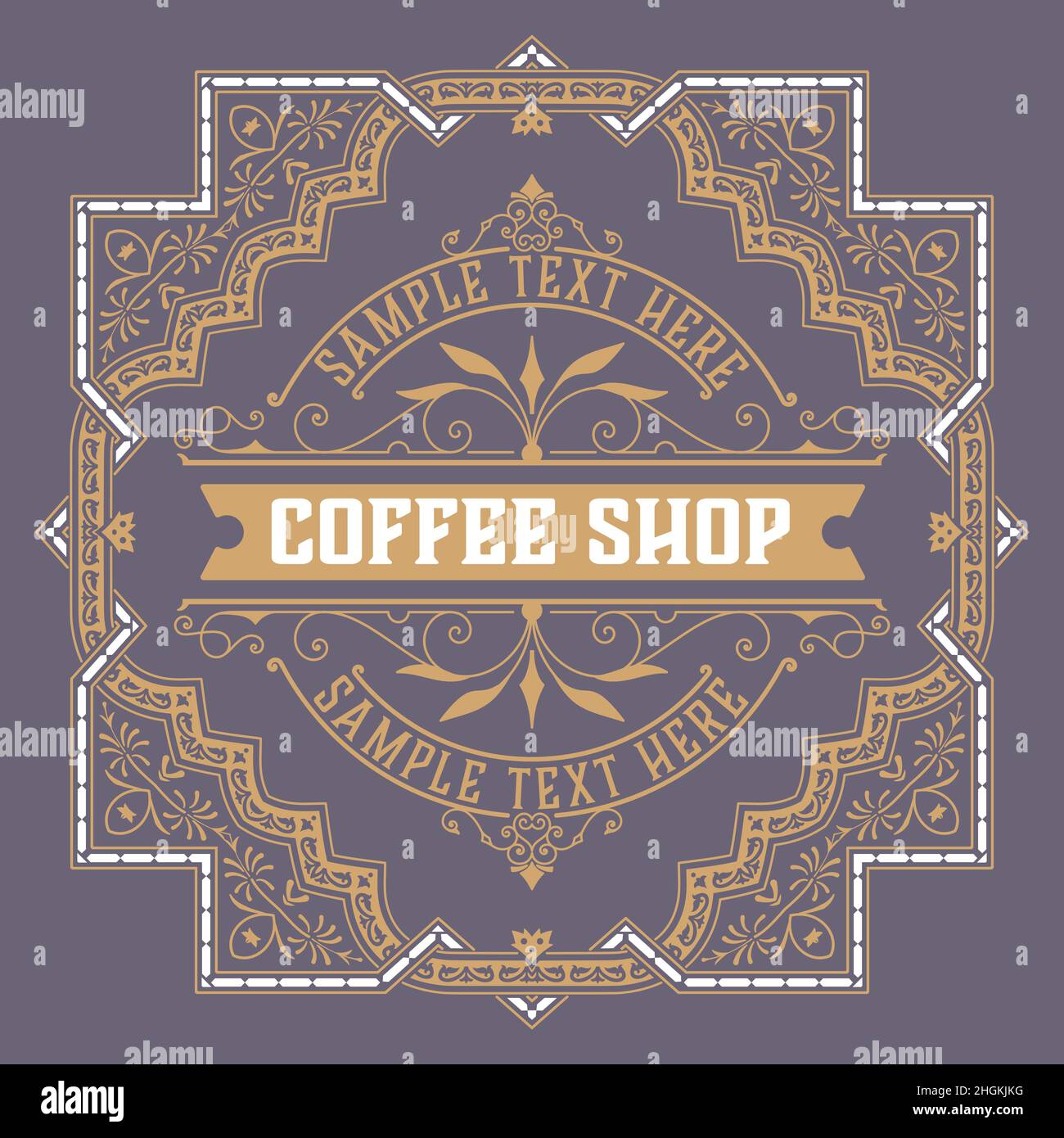 Vector, Coffee Shop label for cafe business Stock Vector Image & Art ...