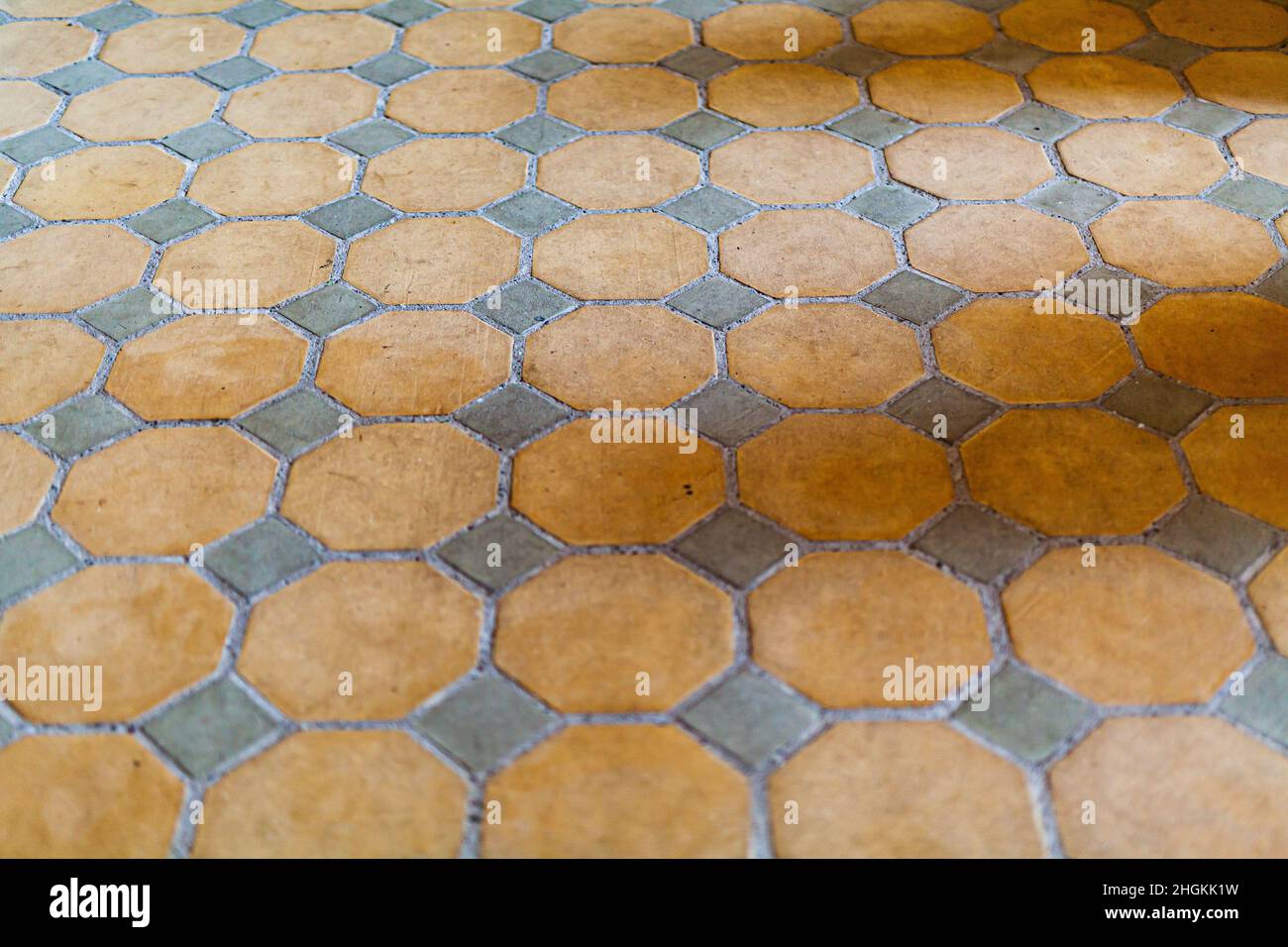 Antique Stone Tile Floor Pattern Stock Photo - Alamy