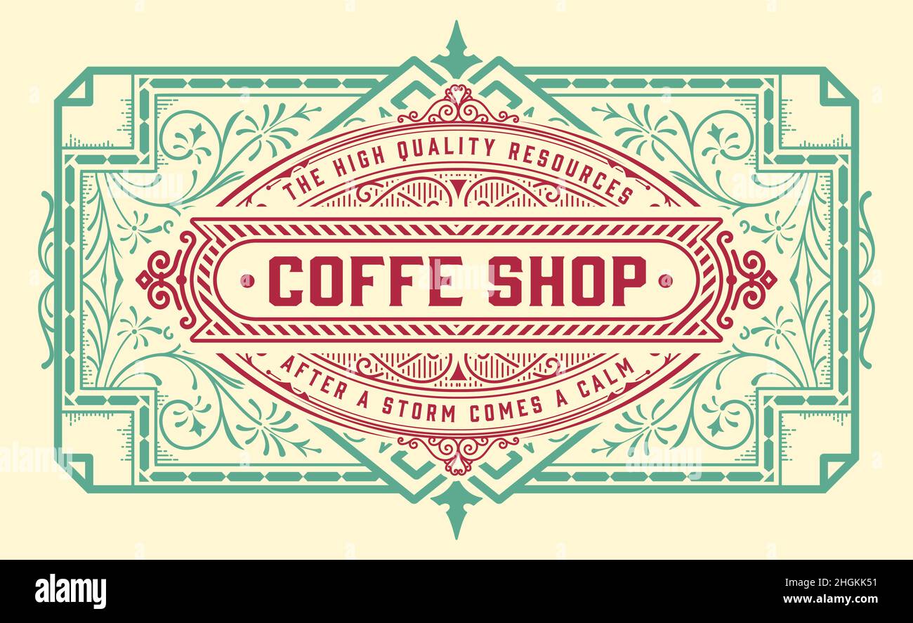 Vector, Coffee Shop label for cafe business Stock Vector Image & Art ...