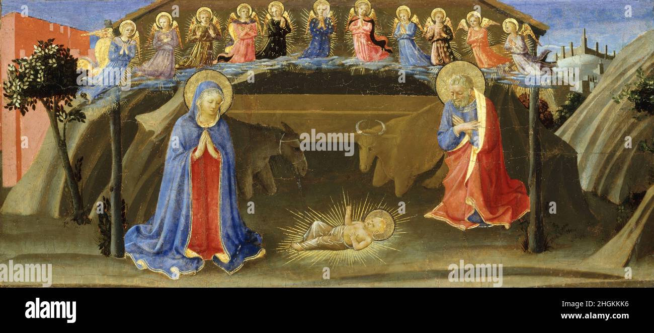 The Nativity - 1433 34c. - tempera e oro su tavola 18,7 x 43,5 cm ...