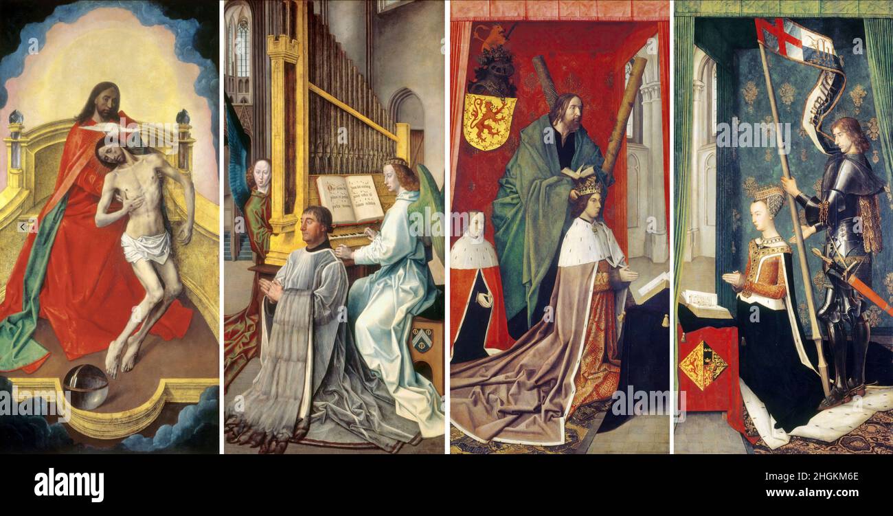 The Trinity Altarpiece panels - 1478 - oil on wood di quercia 202 x 100 ...
