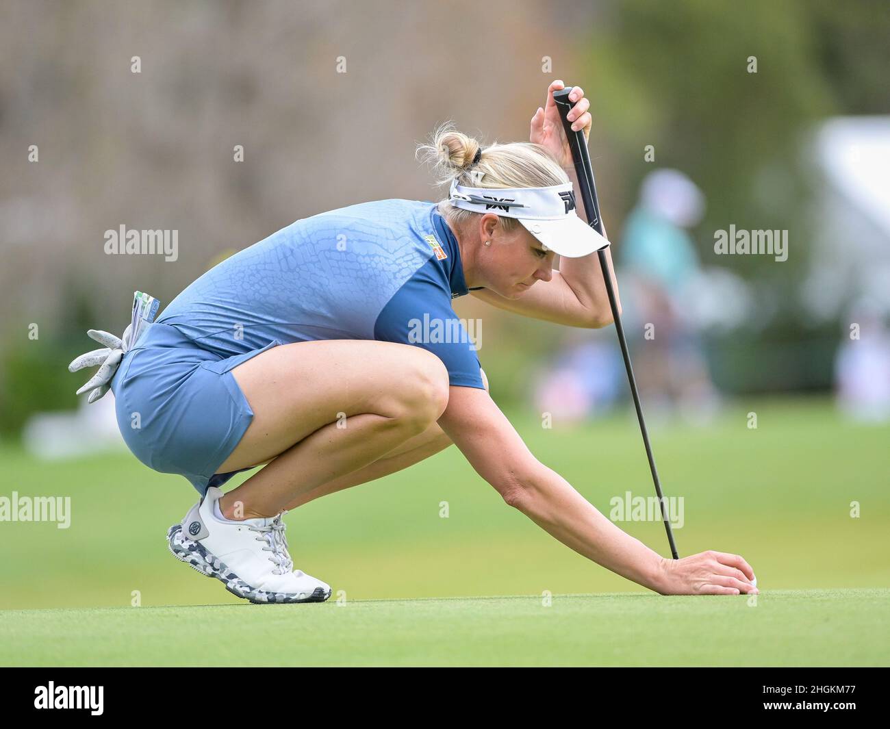 Orlando, FL, USA. 21st Jan, 2022. Ryann O'Toole on the 18th green ...