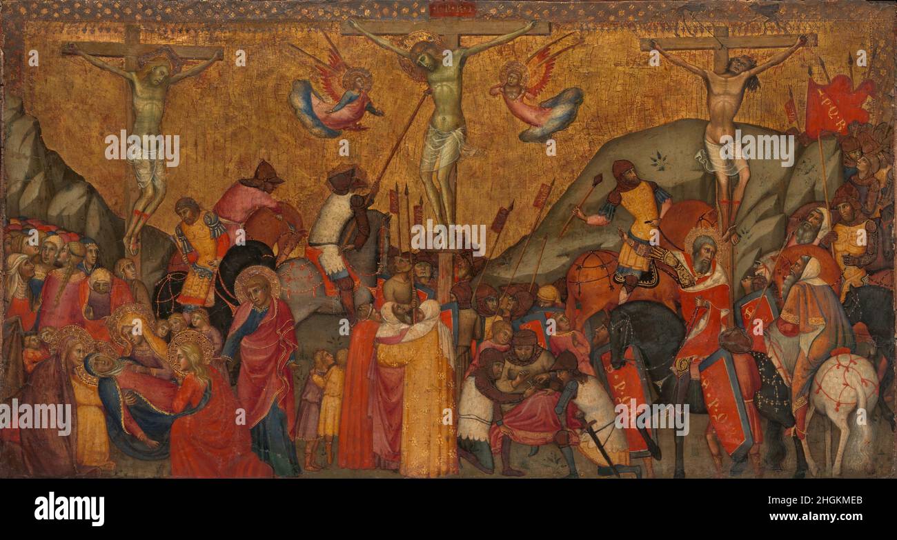 The Crucifixion- unknown date - fondo oro e tempera su tavola 52,7 x 97,8 cm - Di Bartolo Andrea ...