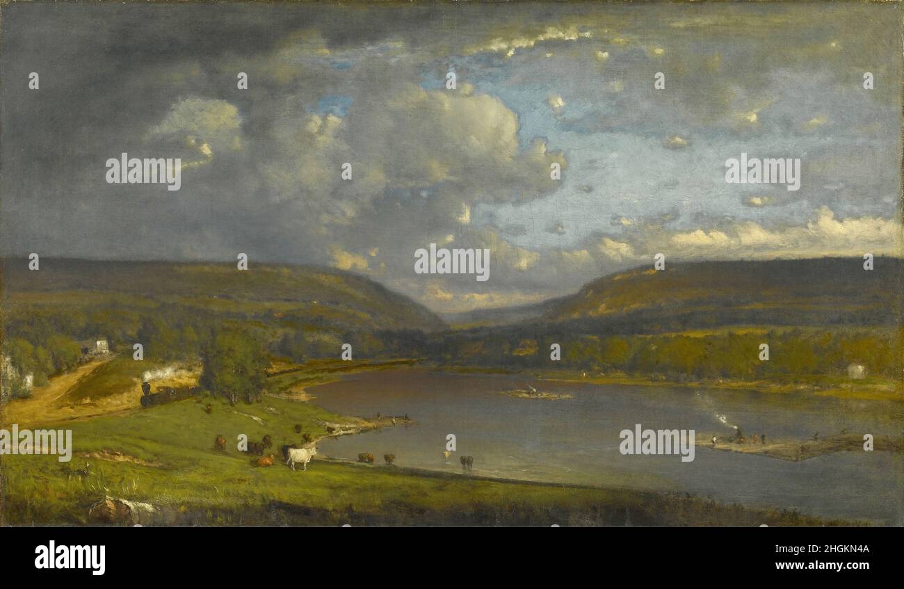 On the Delaware River - 1861 63 - Oil on canvas 71,8 x 122 cm - Inness ...