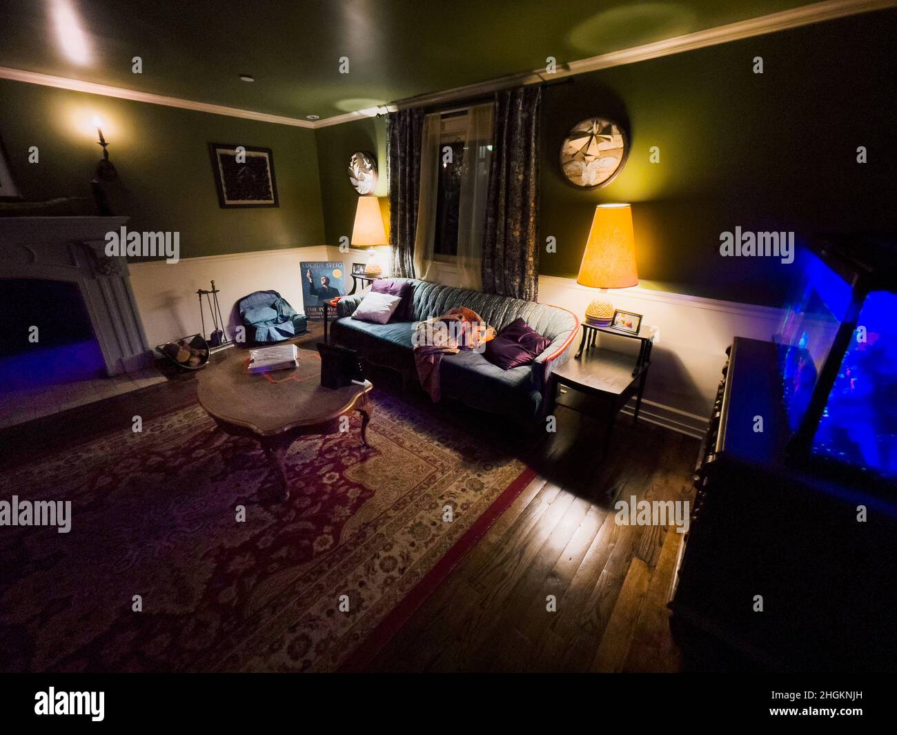 a room resembling a residential home inside Meow Wolf, an immersive art ...