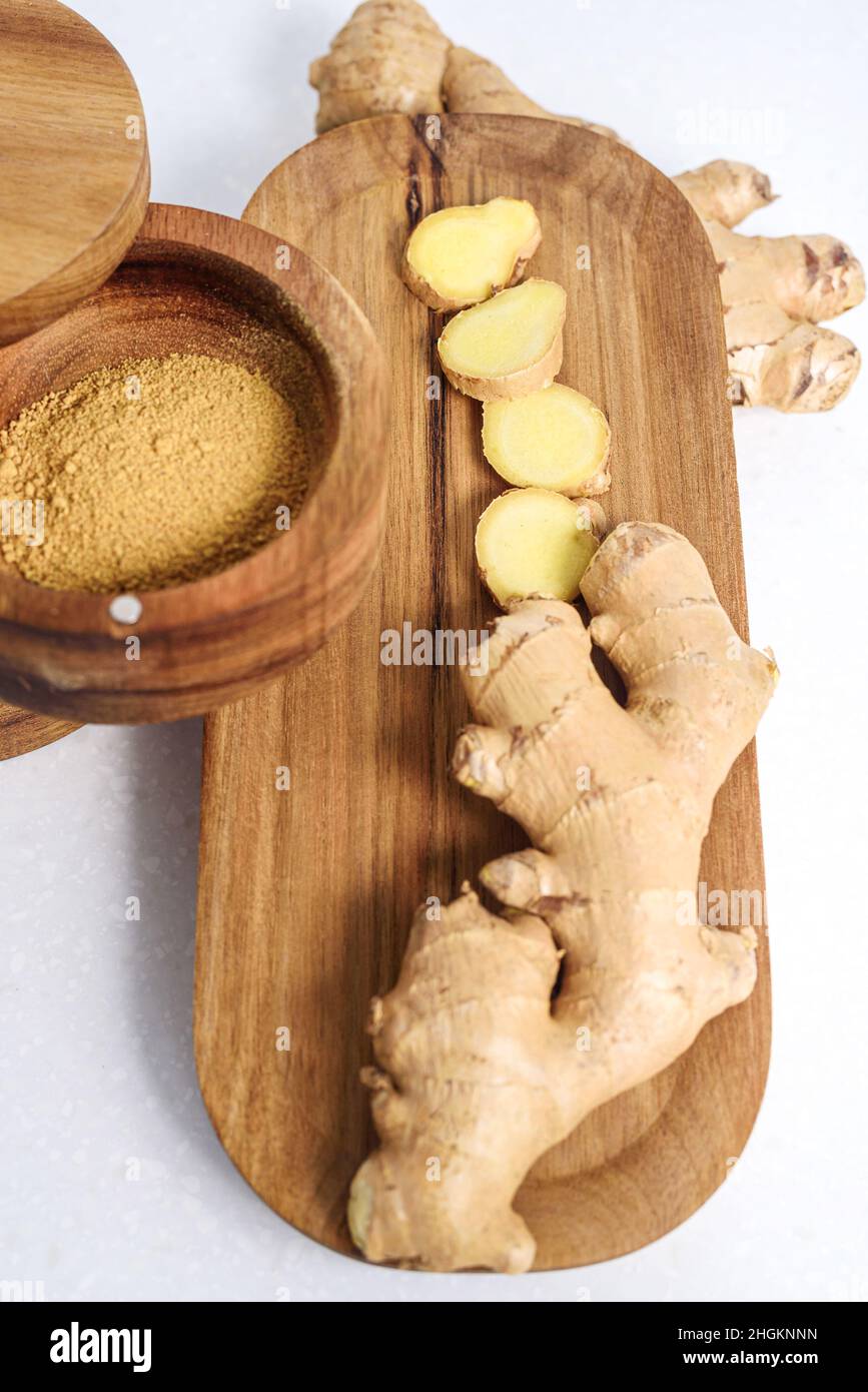 Organic ginger root powder hi-res stock photography and images - Alamy
