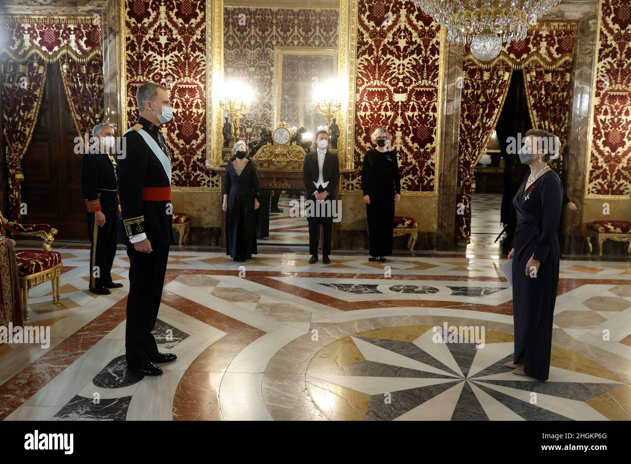 13-01-2022 King Felipe receives credentials from the new ambassador of ...