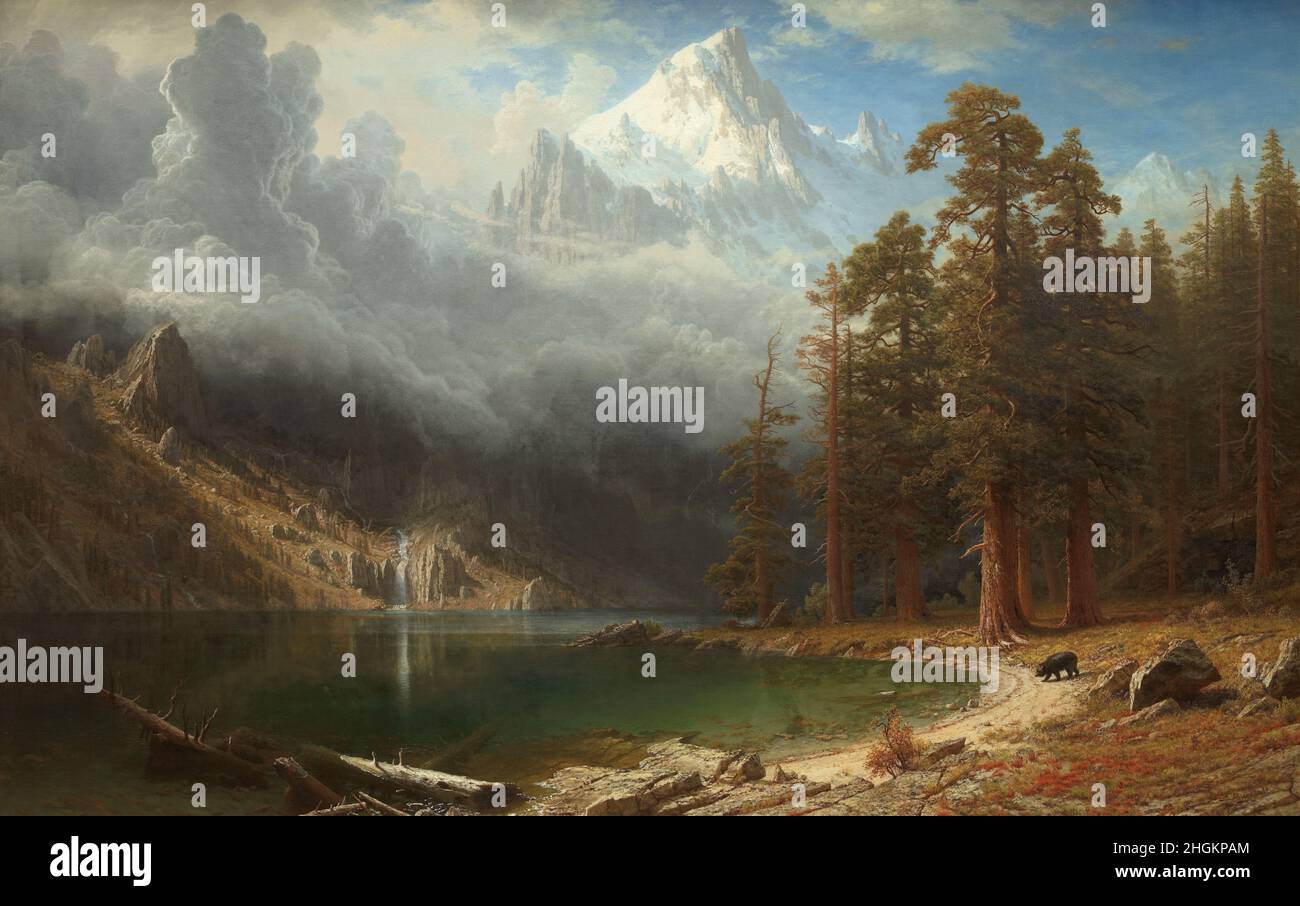 Mount Corcoran - 1876 77 - Oil on canvas 154,1 x 243,5 cm - Bierstadt ...
