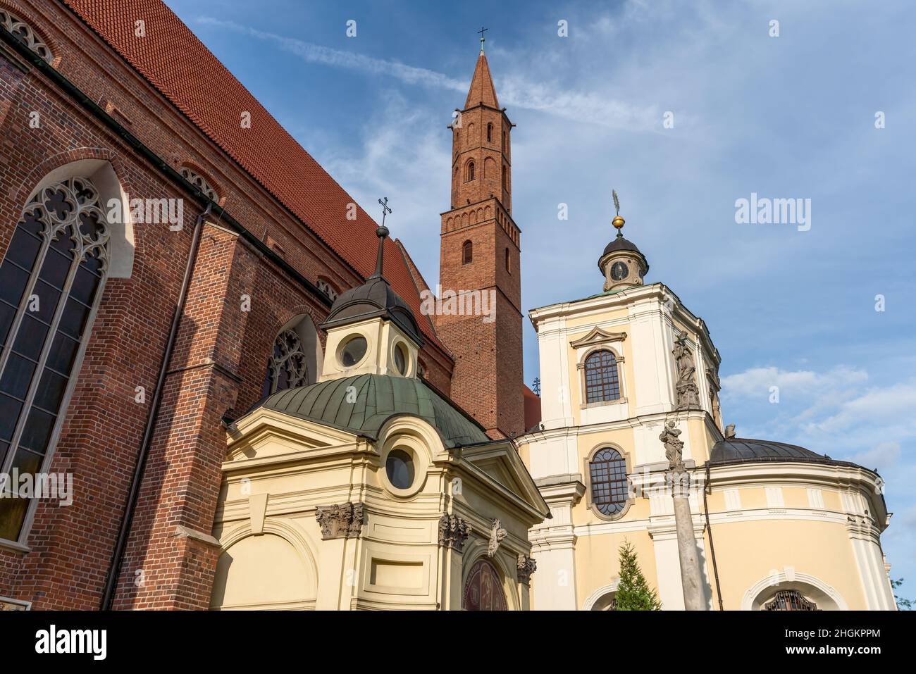 Cathedral of St. John the Baptist at Cathedral Island (Ostrow Tumski) - Wroclaw, Poland Stock ...
