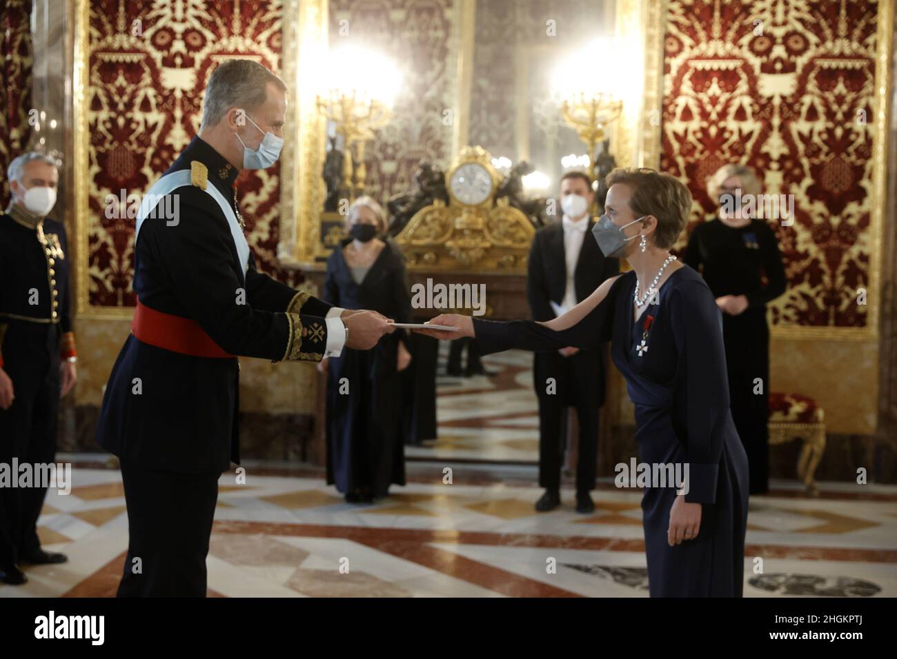 13-01-2022 King Felipe receives credentials from the new ambassador of ...