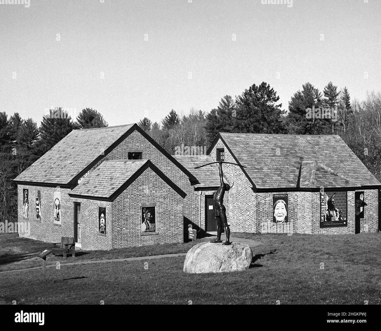 Lower part of the Fruitlands Museum complex focusing on the Native ...