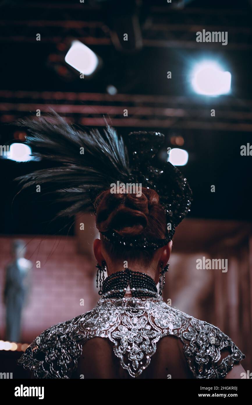 Silver headdress hi-res stock photography and images - Alamy