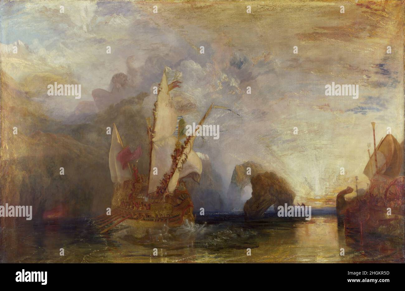 Ulysses deriding Polyphemus, Homer's Odyssey - 1829 - Oil on canvas 132 ...