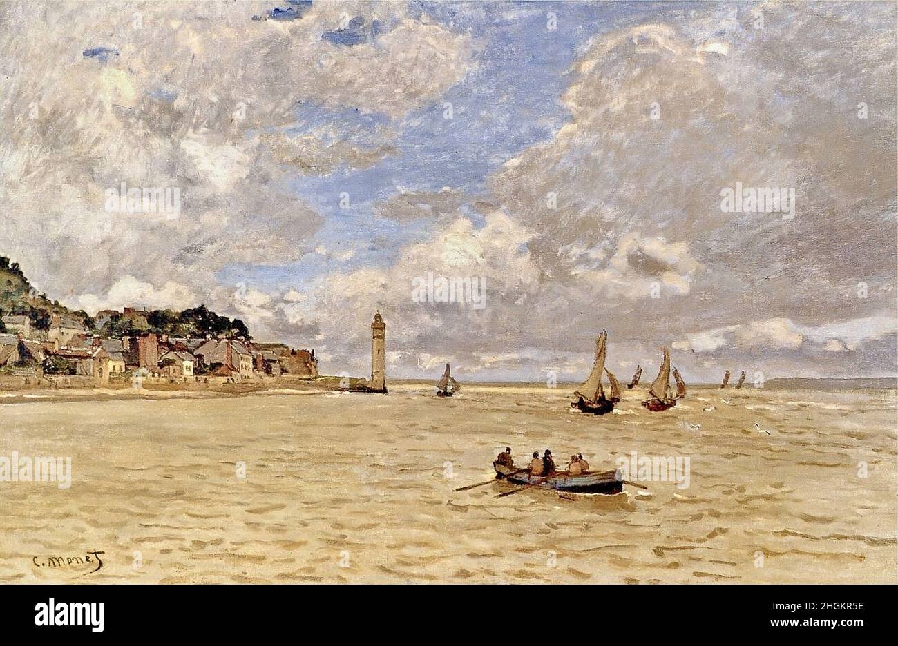The lighthouse at Honfleur - 1864 - Oil on canvas 54 x 81 cm - Monet ...