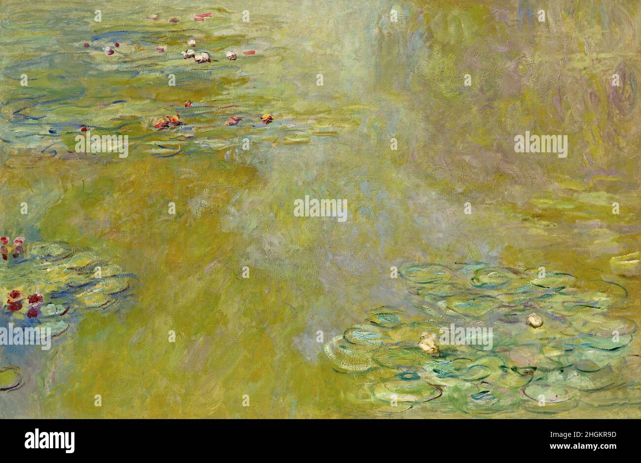 The Water-Lily Pond - 1918c. - Oil on canvas 131 x 197 cm - Monet ...