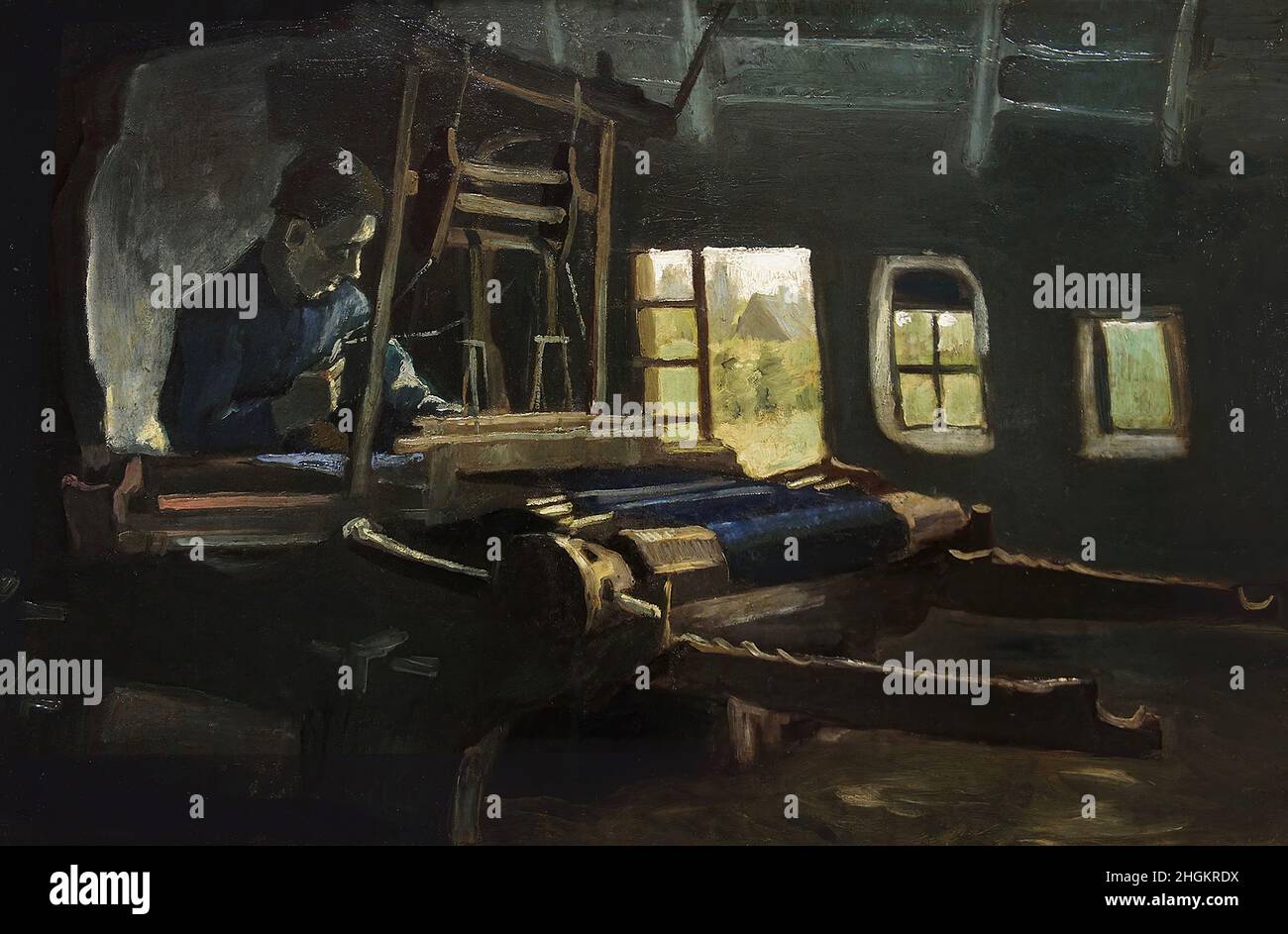 Weaver, Interior with Three Small Windows - 1884 - Oil on canvas 61 x ...