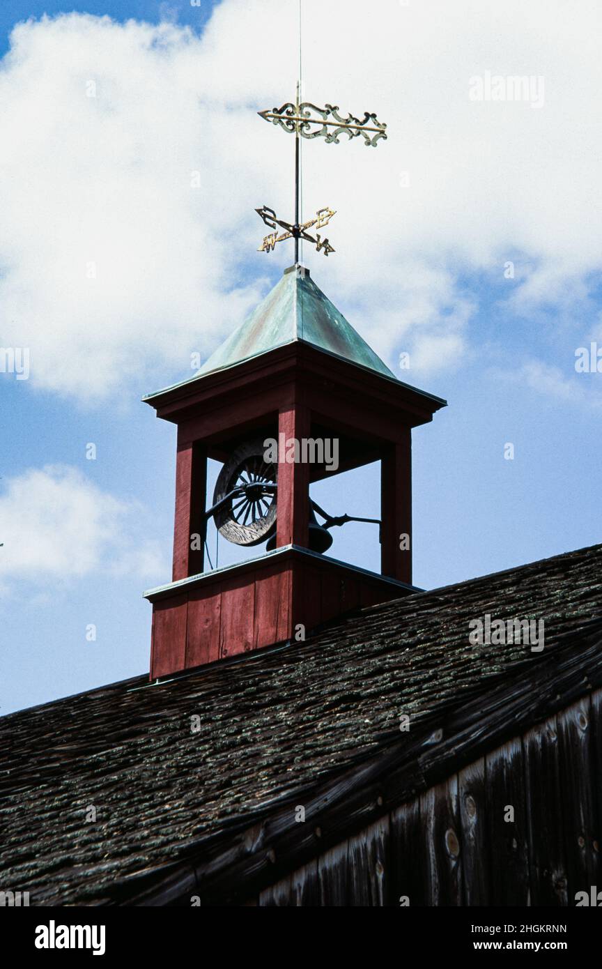 The bell tower on top of the reception center, museum shop, and gallery ...
