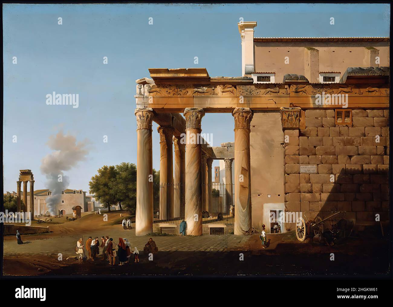 Temple of Antoninus and Faustina - 1808 - oil on canvas 114,6 x 163,2 ...