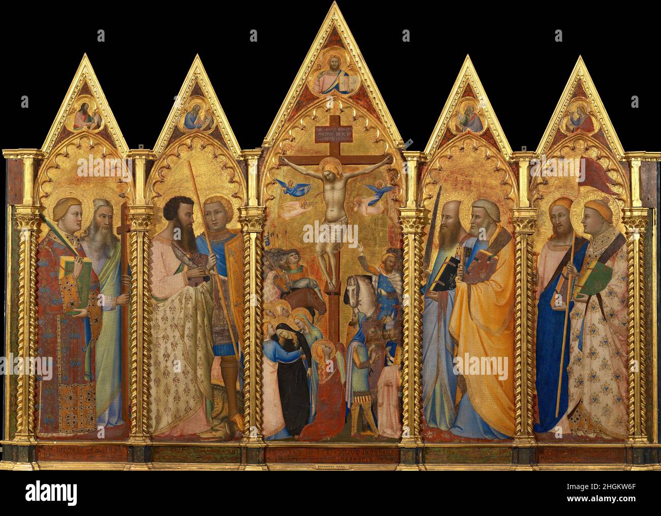 Polyptych with the crucifixion hi-res stock photography and images - Alamy