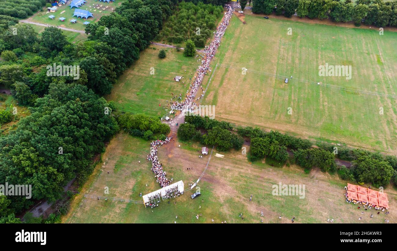 Festival field, concert in the field, background and stage Stock Photo ...