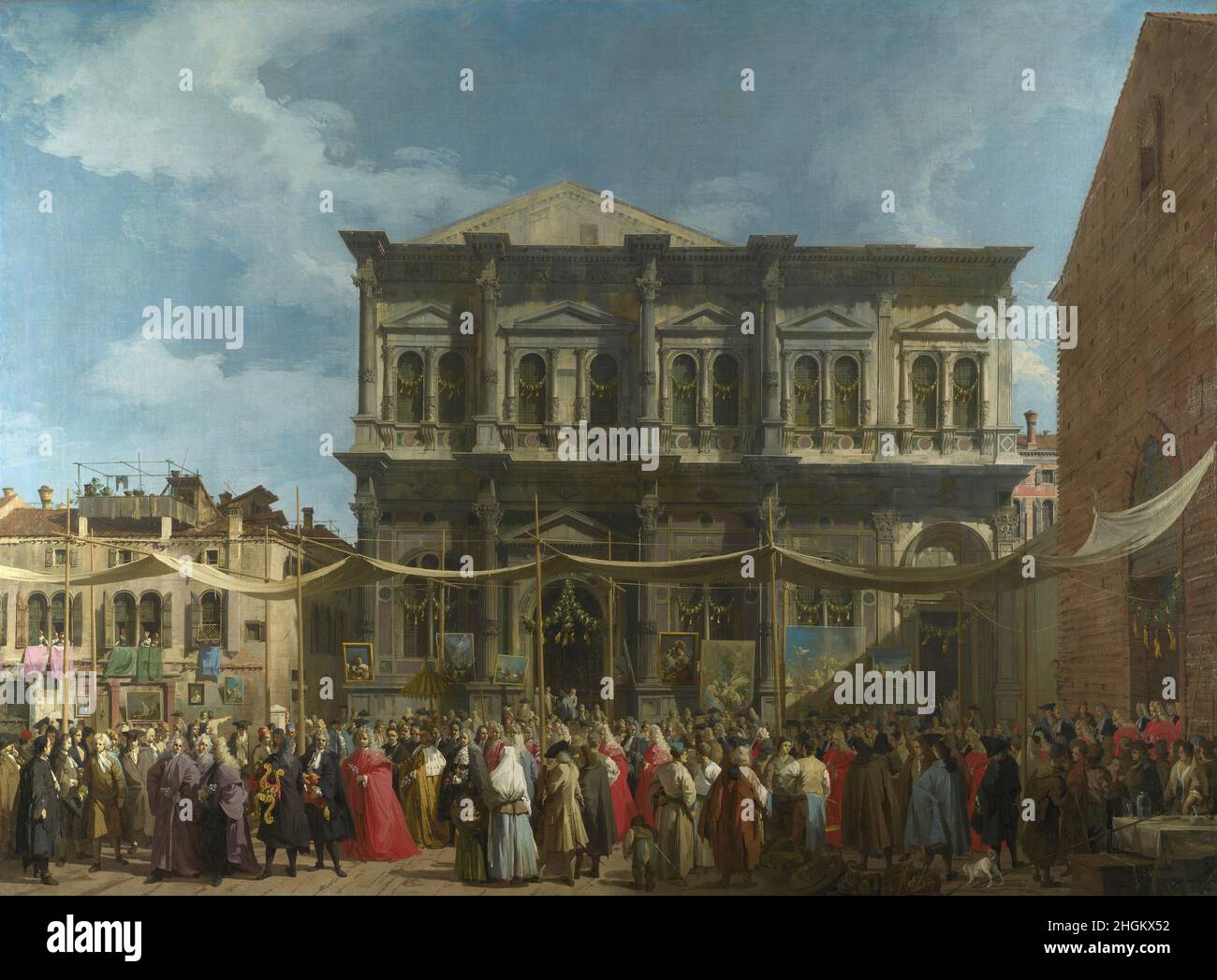 Venice, The Feast Day of Saint Roch - 1735c. - oil on canvas 147,7 x ...