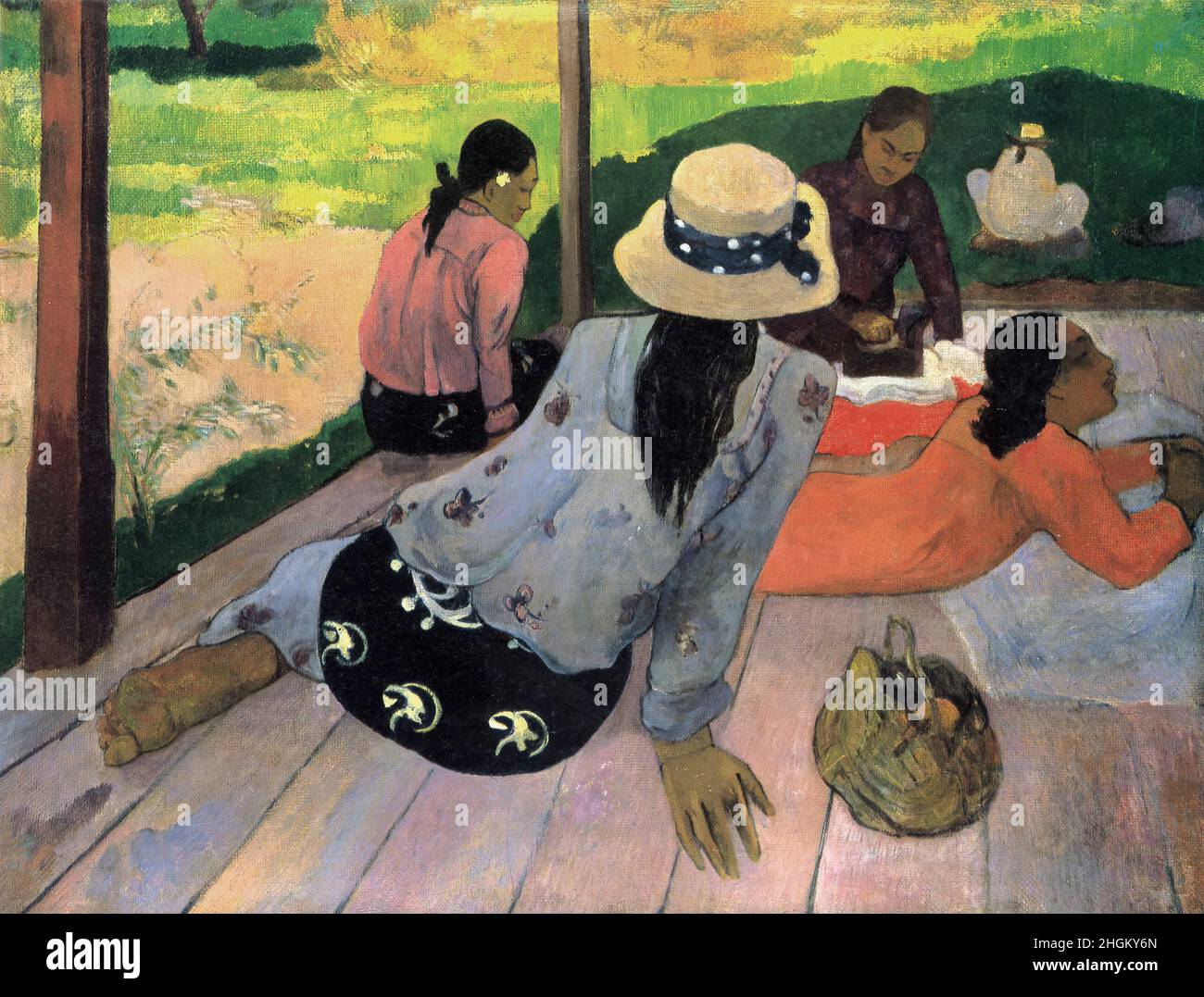 The Siesta - 1892 94 - Oil on canvas 88.9 x 116.2 cm - ga05Gauguin Paul ...